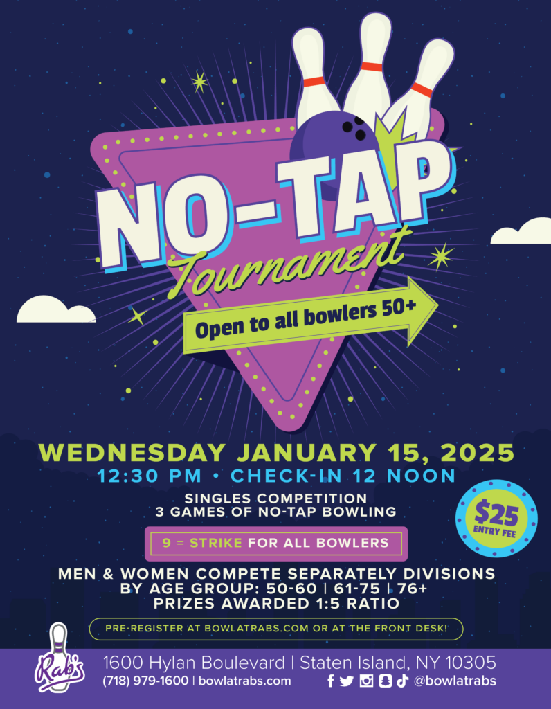 Senior No-Tap Tournament - Rab's Country Lanes